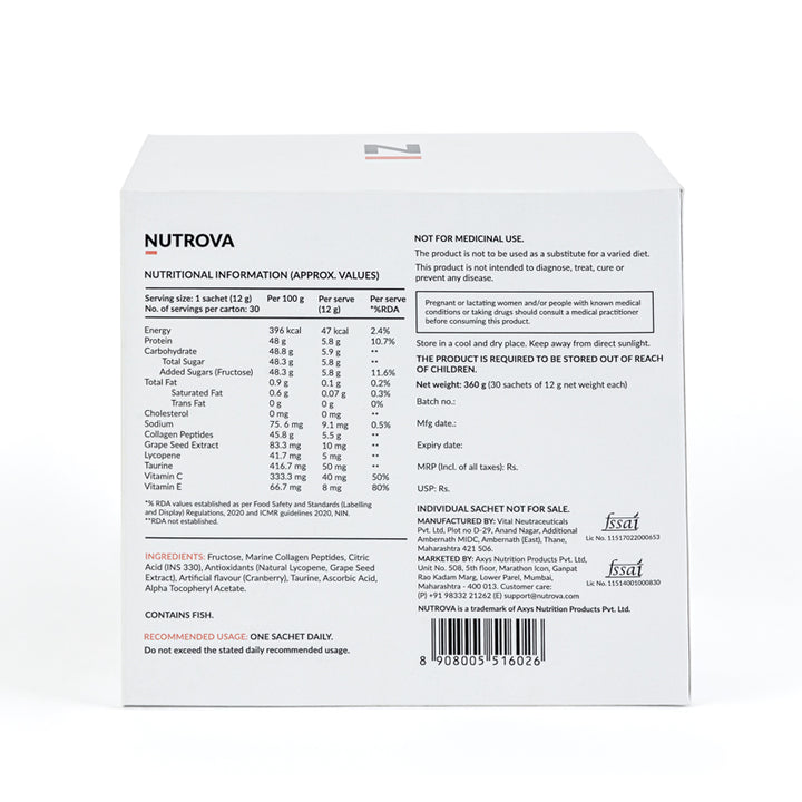 Nutrova Collagen+Antioxidants | Collagen Supplement For Skin