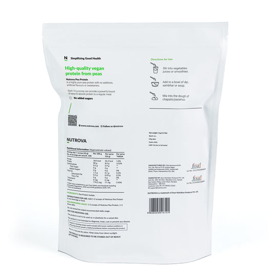 Nutrova Pea Protein - Buy Vegan Protein Powder Online in India