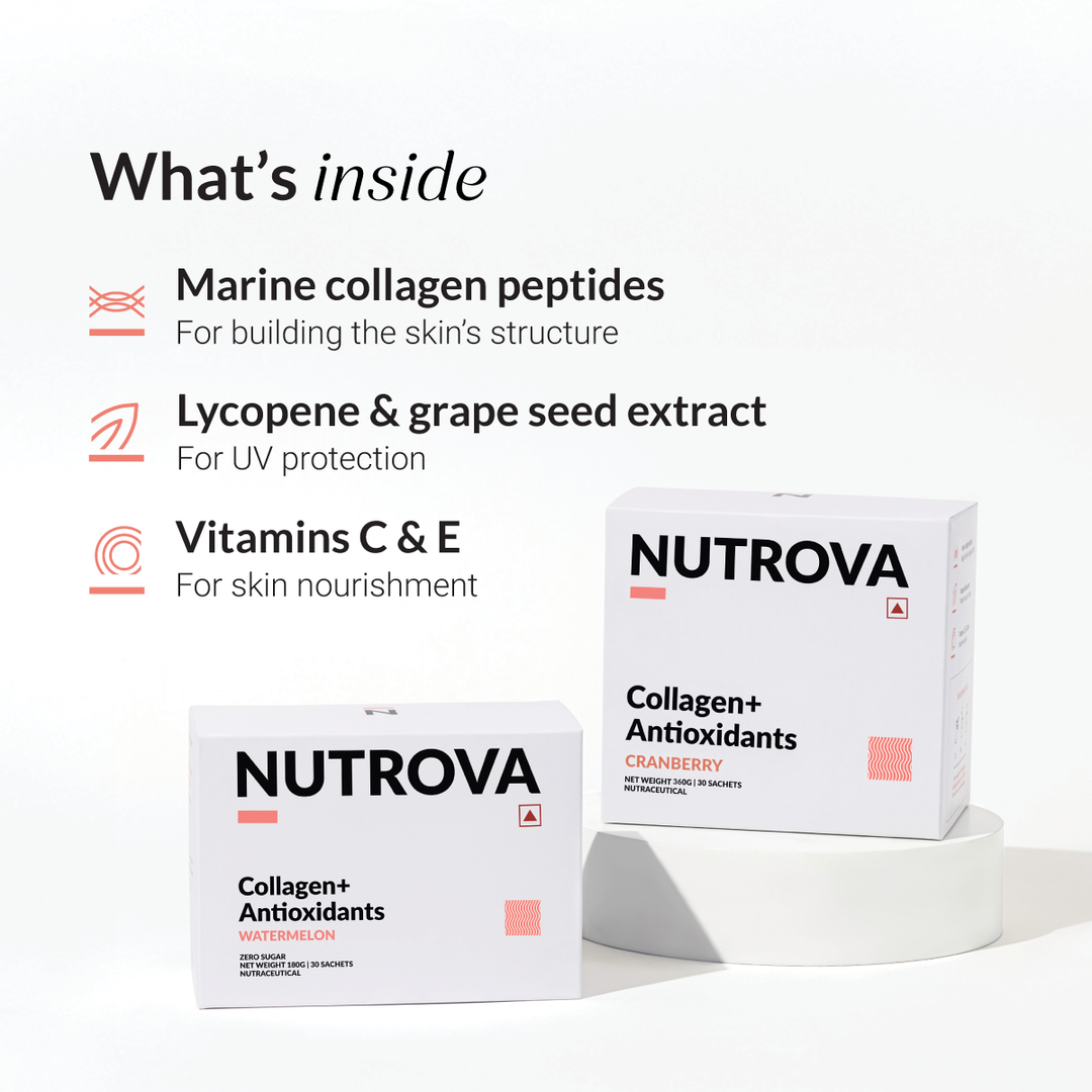 Nutrova Collagen+Antioxidants | Collagen Supplement For Skin