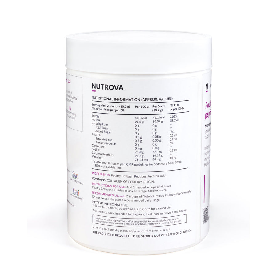 Nutrova Poultry Collagen Peptides - Collagen Supplement for Joints and ...